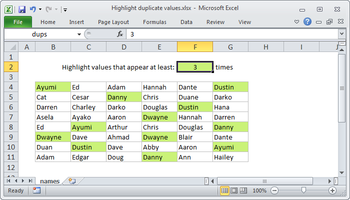 Conditional Formatting Formulas Exceljet
